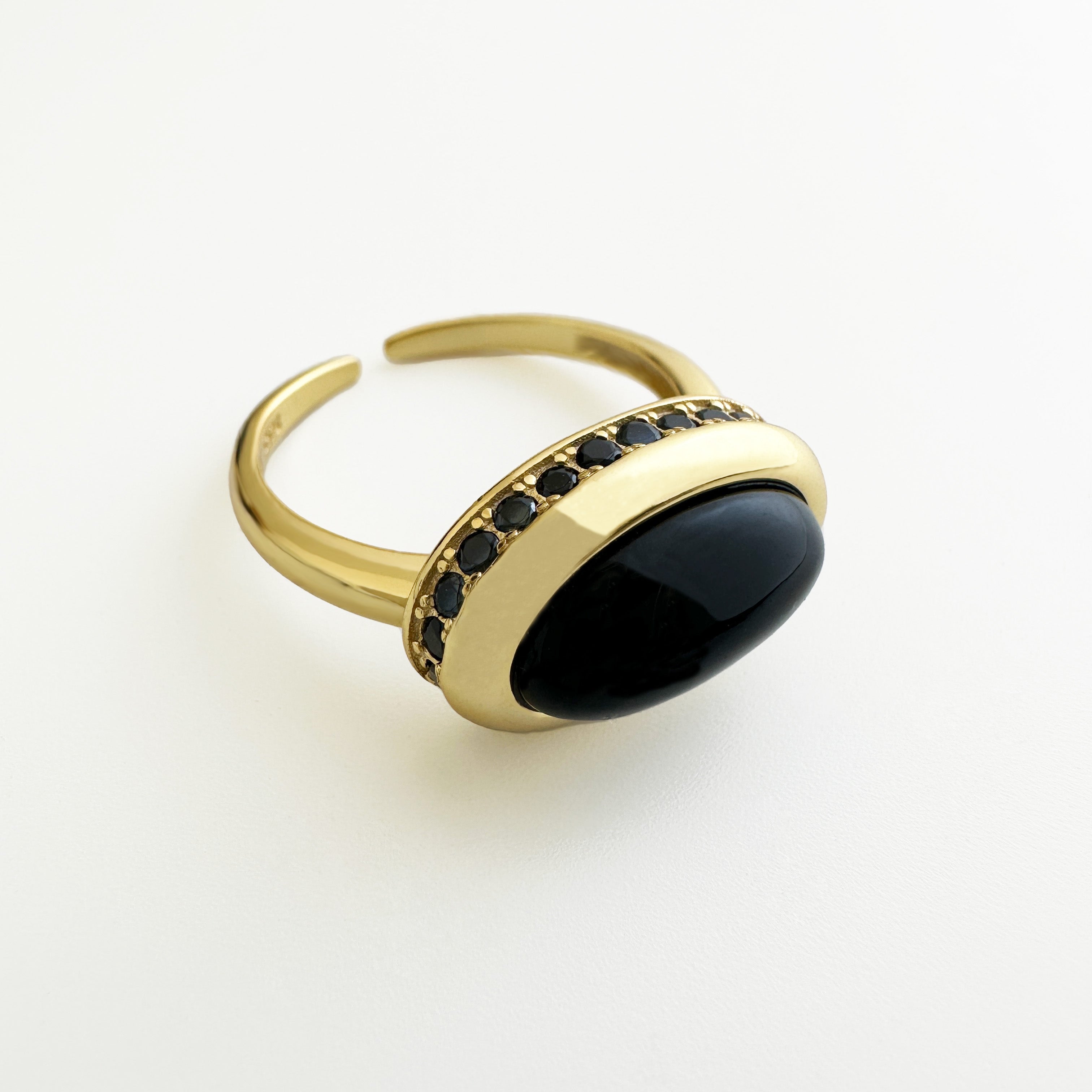 Kiara Adjustable Gemstone Ring – Deduet